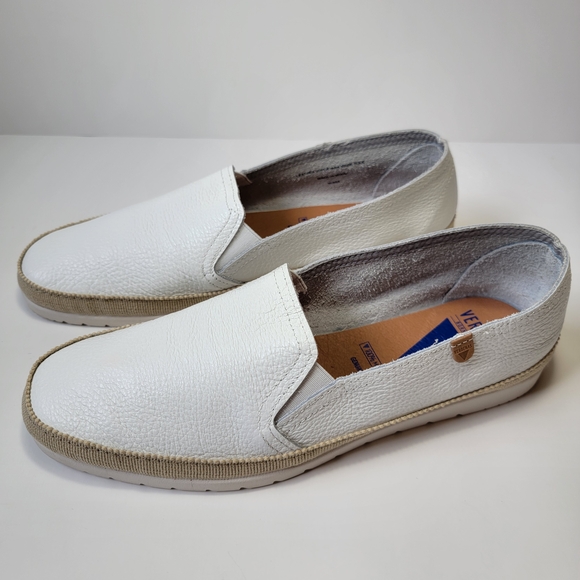 Verbenas | Shoes | Verbenas White Leather Nuria Espadrilles Slipon Made ...